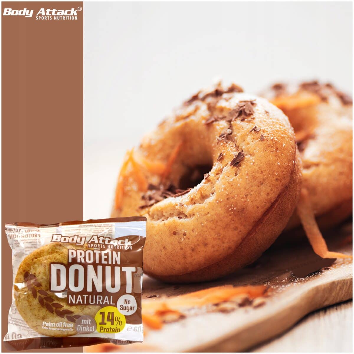 Protein Donut Body Attack - Natural 60gr in vendita su Perfect Body 360°
