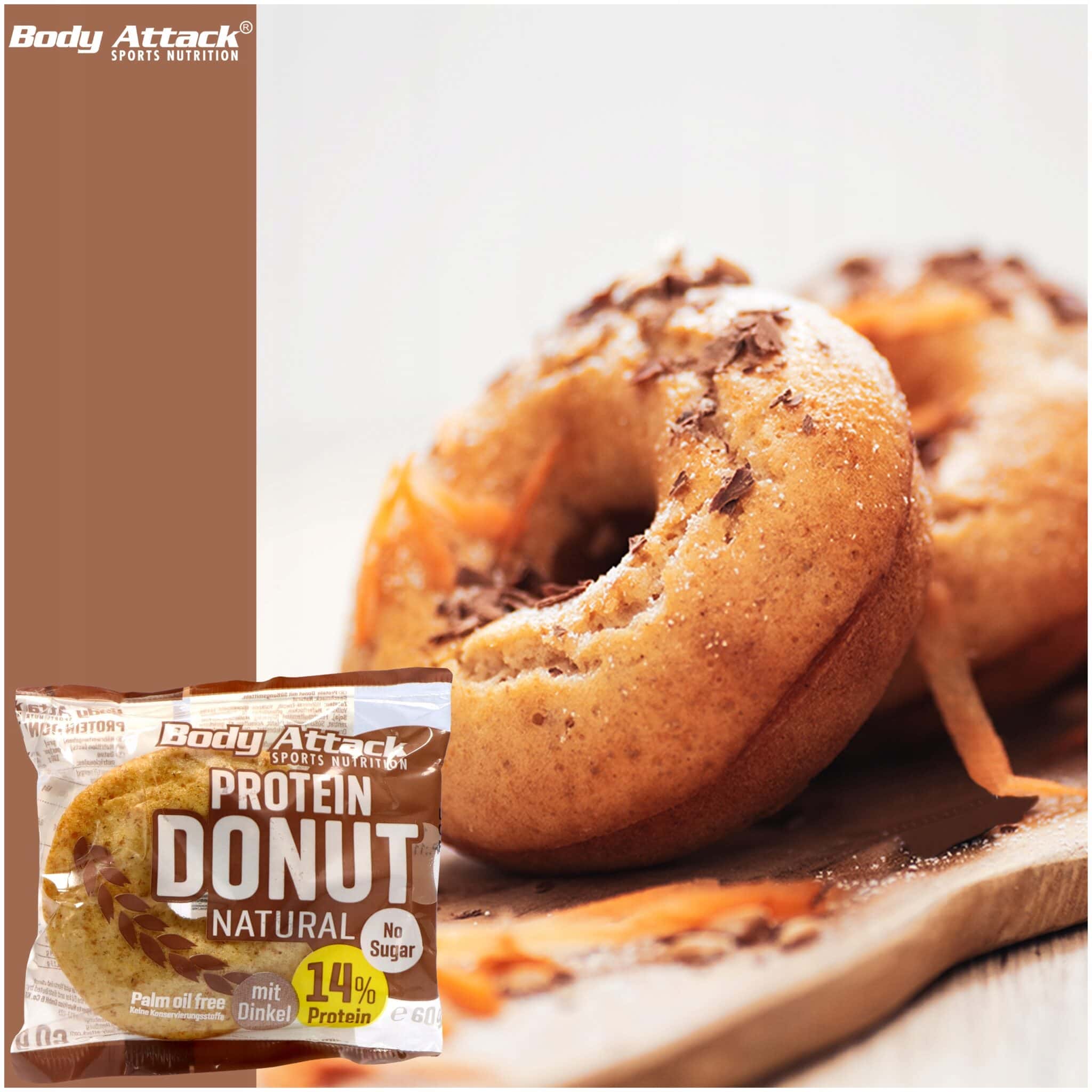 Protein Donut Body Attack - Natural 60gr in vendita su Perfect Body 360°
